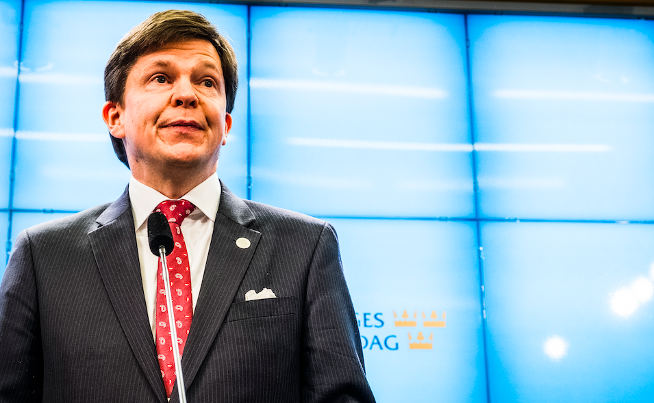 Talmannen Andreas Norlén skjuter upp statsministeromröstningen