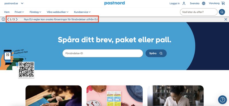 Viktig information från Postnord: "Nya regler"
