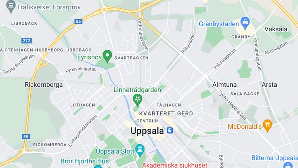 Polisen i Uppsala rapporterar om skyddslagen