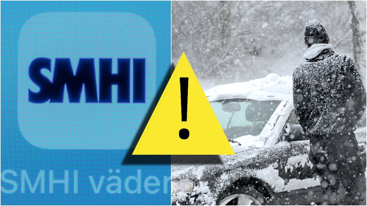 SMHI varnar för rejäla snöfall – utfärdar gul varning
