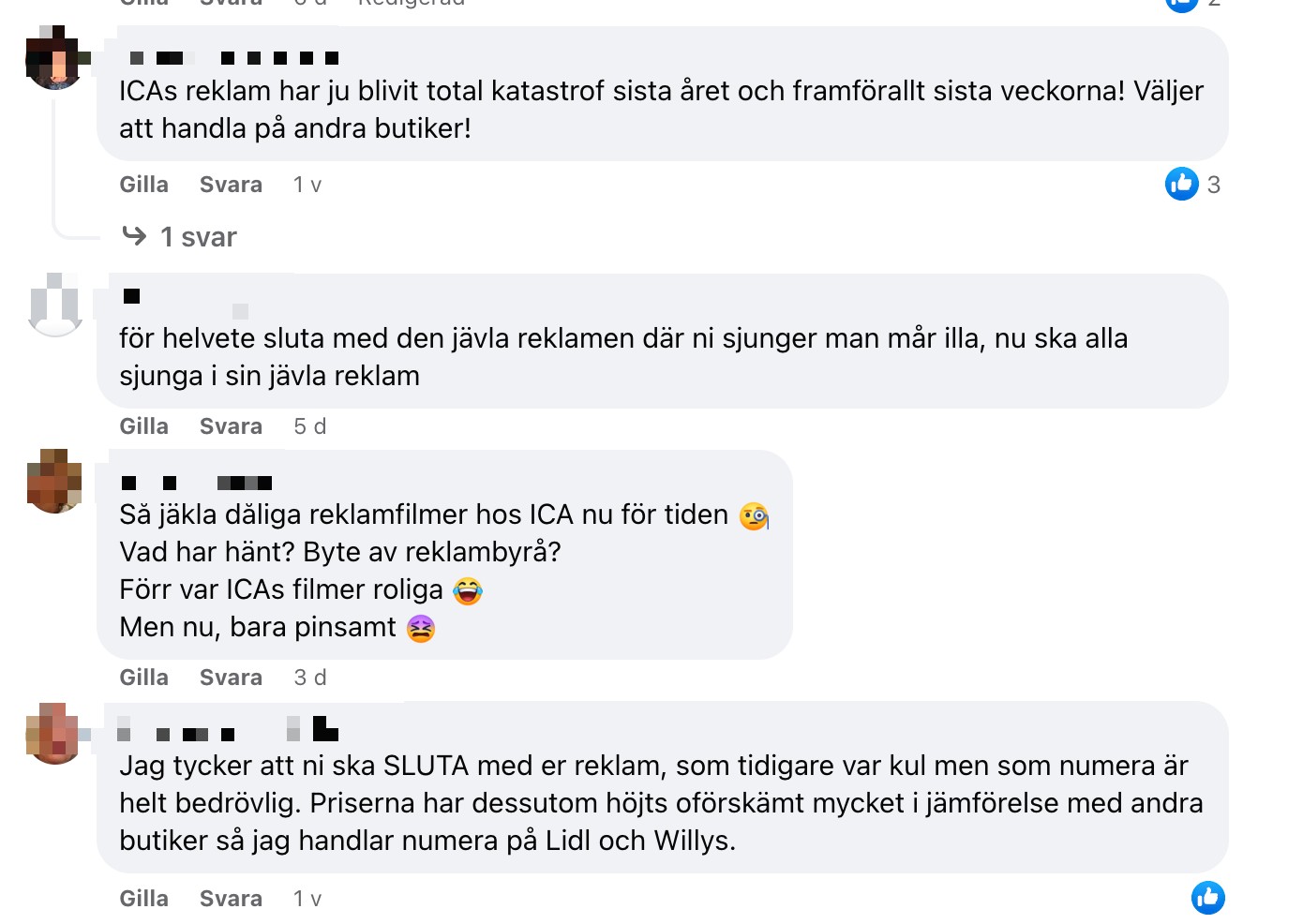 Kunderna rasar på Icas reklam: "För helvete sluta"
