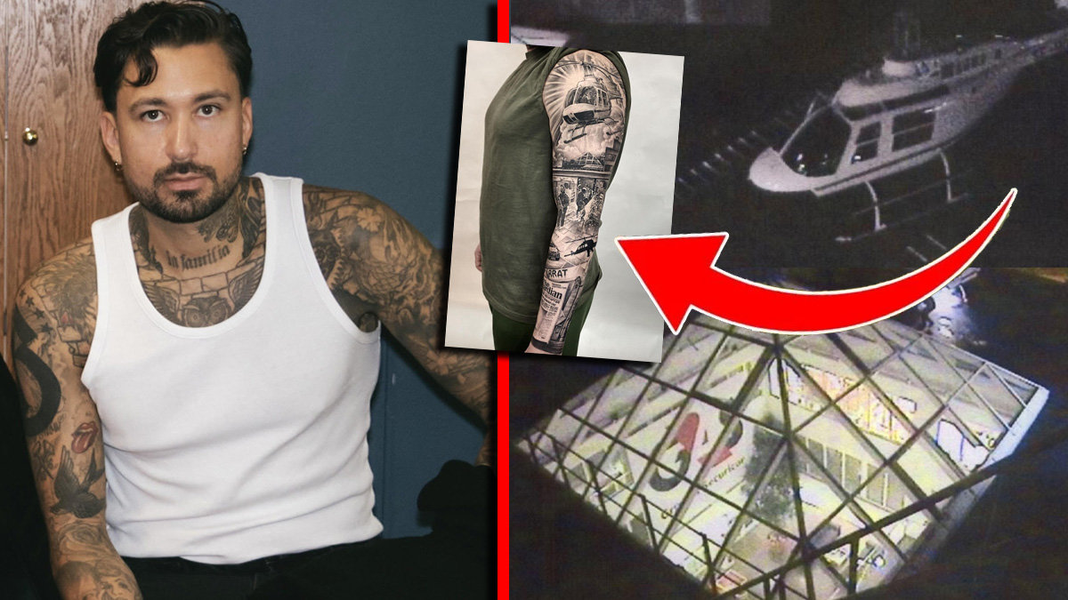 Andy Blanco tatuerade den riktiga Helikopterrånaren: "All in"