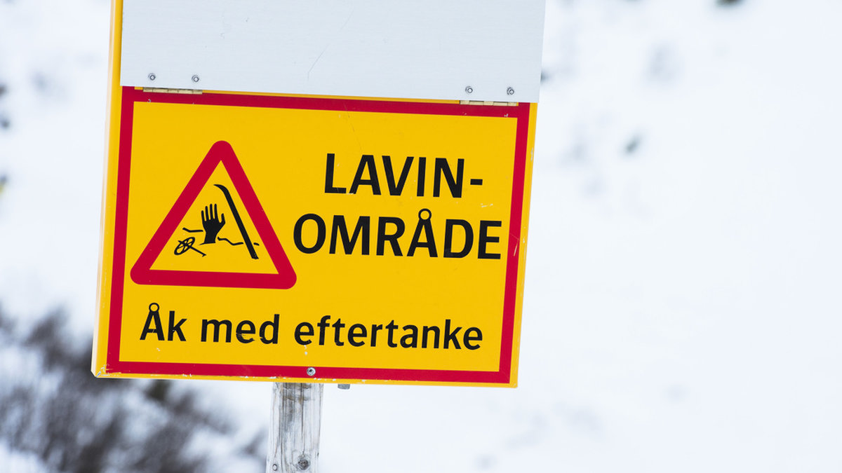 Varning för laviner i fjällen