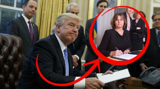 Isabella Lövins bild gör succé – driver med Donald Trump