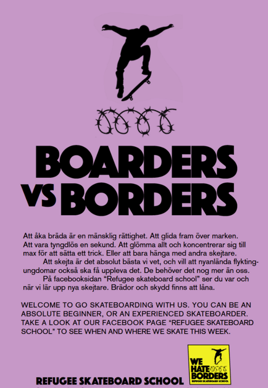 Ett gäng 14-åringar har startat en skateskola för flyktingar