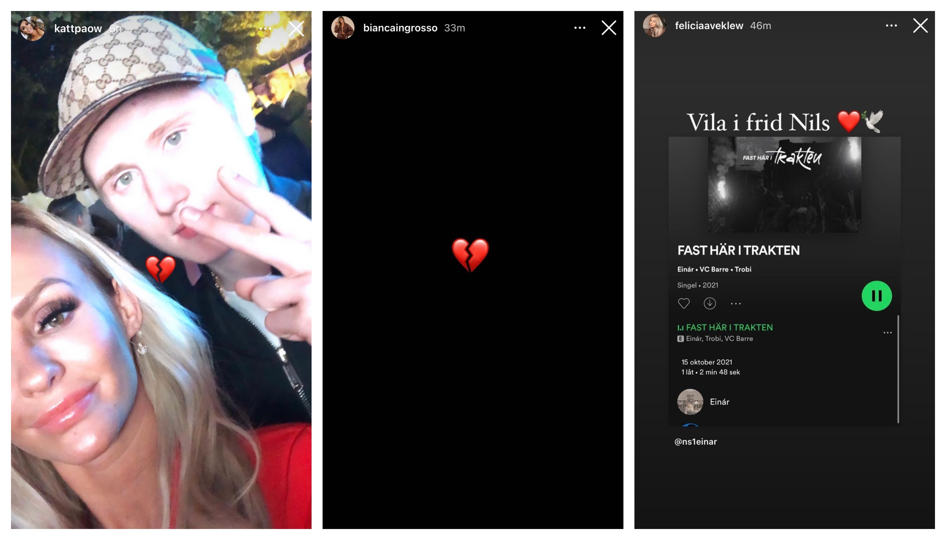 Kändisarna sörjer rapartisten Einár: Älskade vän