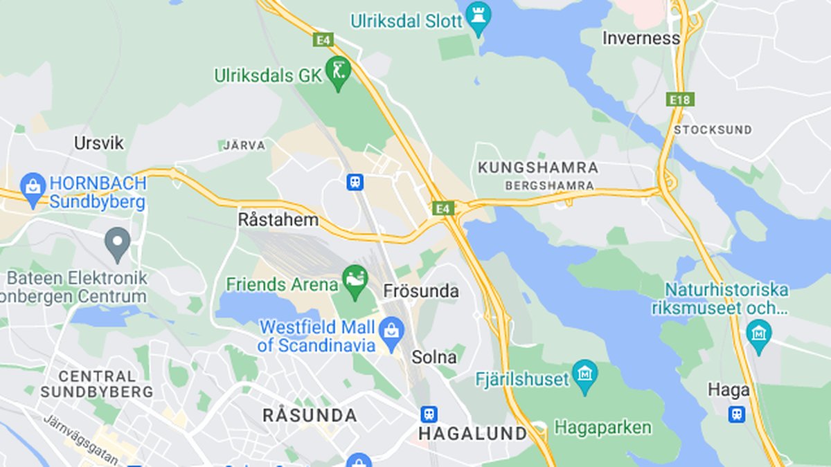 Polisen rapporterar om brand, Solna