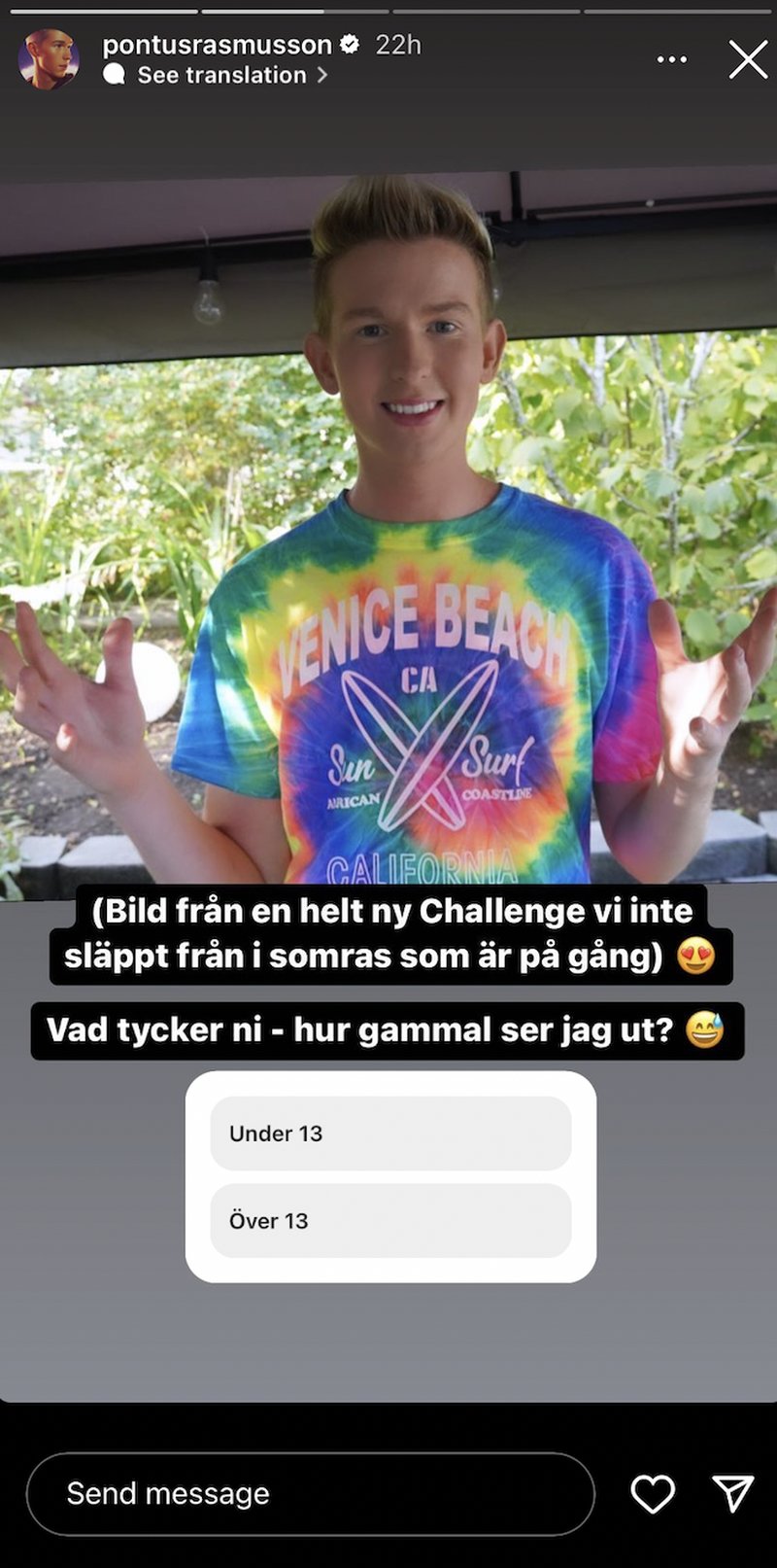 Pontus Rasmusson tillbaka på TikTok – blev bannad