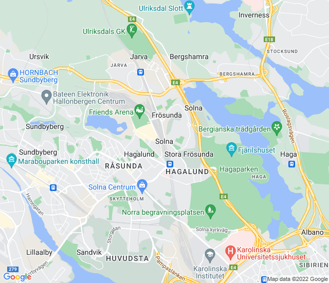 Polisen i Solna rapporterar om brand