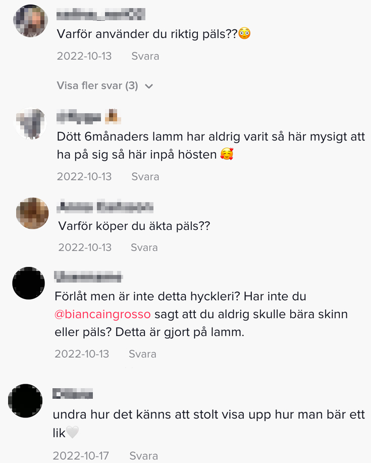 Bianca Ingrosso visar upp sin nya päls för 37 000: "Det är en skam"