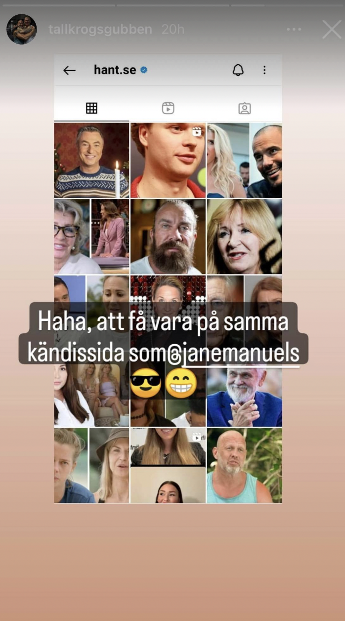 Robinson-Pelle om bilden med Jan-Emanuel: "Att få..."