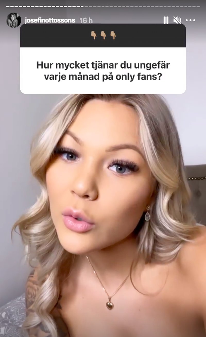 Josefin Ottosson om OnlyFans - tjänar hundratusentals kronor