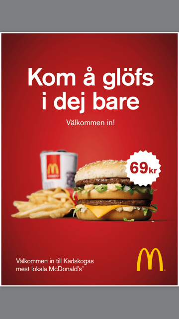 McDonald's gör reklam på värmländska – förstår du vad det betyder?